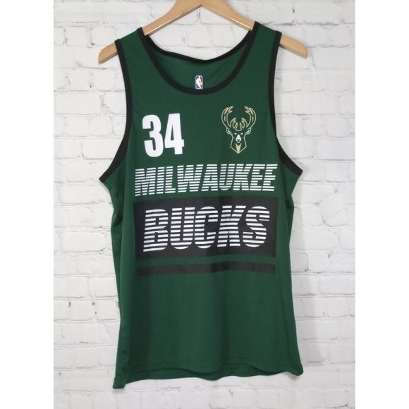 NBA | Shirts | Milwaukee Bucks 34 Giannis Antetokounmpo Jersey Size ...